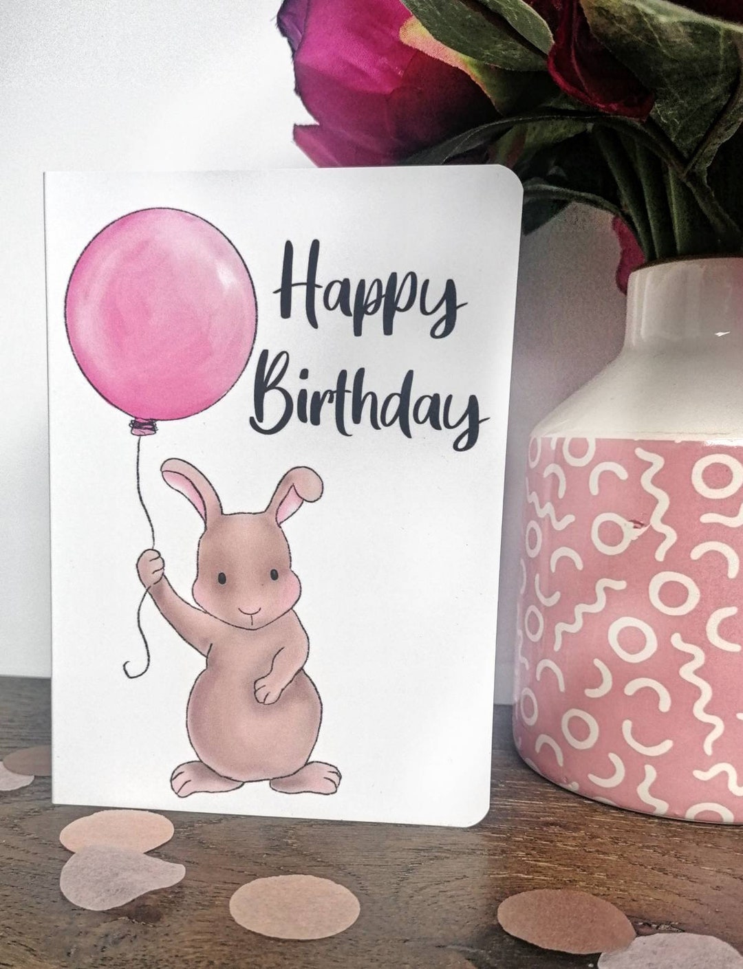 Cute Birthday Card, Cute Bunny, Girls Birthday, Baby Birthday, Kids ...