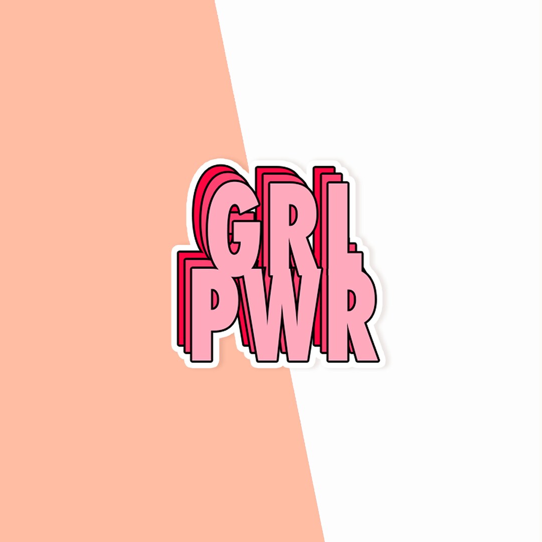 GRL PWR Vinyl Sticker, 90s Vinyl Stickers, 90s Sticker, Girl Power - Etsy