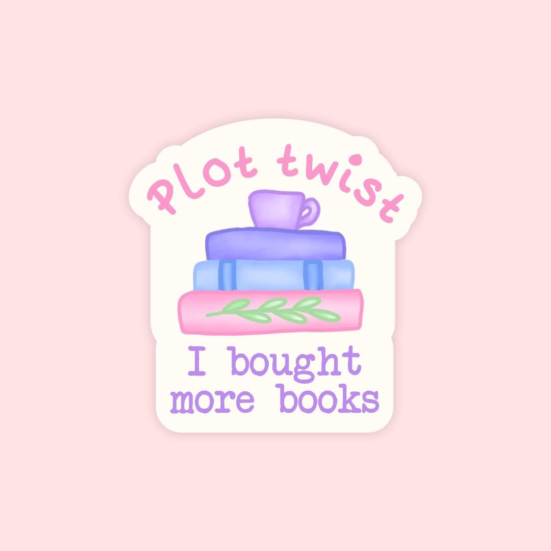 Plot Twist Glossy Vinyl Sticker - Etsy