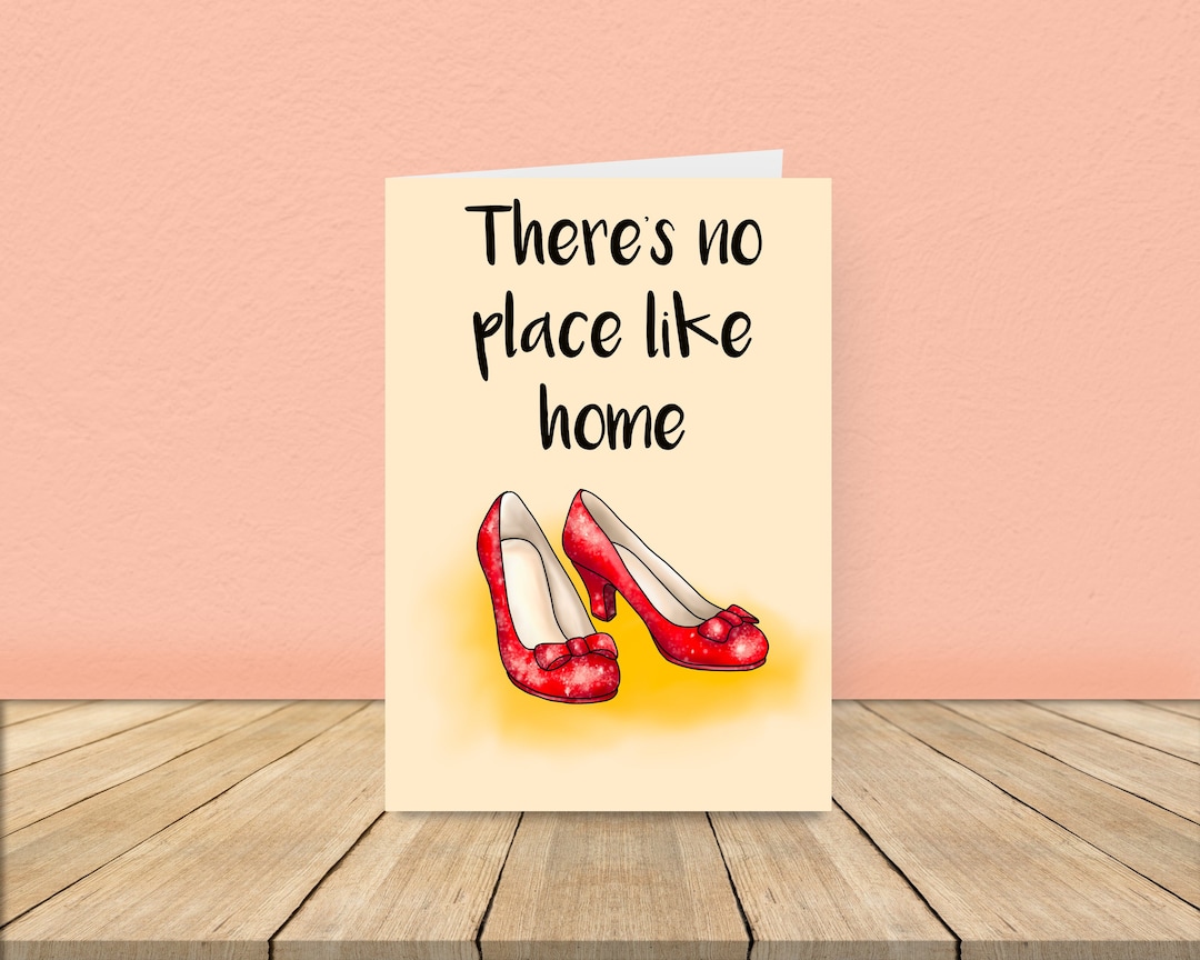 There's No Place Like Home New Home Card | New Home Card | New Home ...