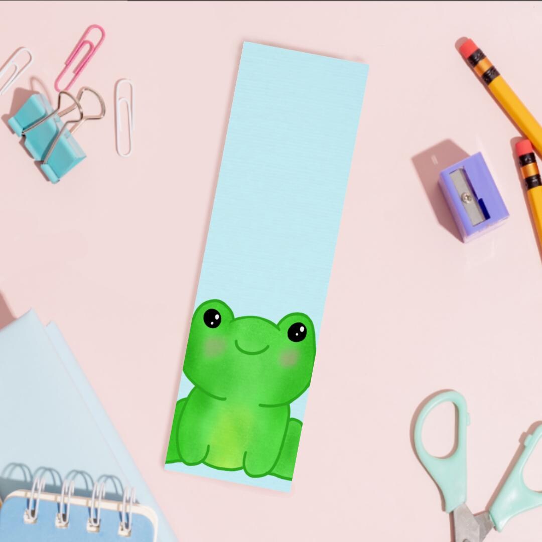 Frog Bookmark, Cute Frog Bookmark, Frog Lover - Etsy