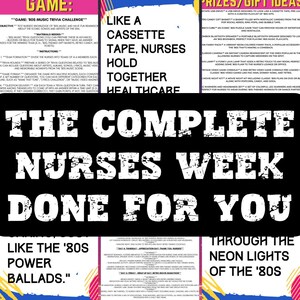 Nurses Appreciation Week List of Ideas, Lift Morale, Nursing Staff ...