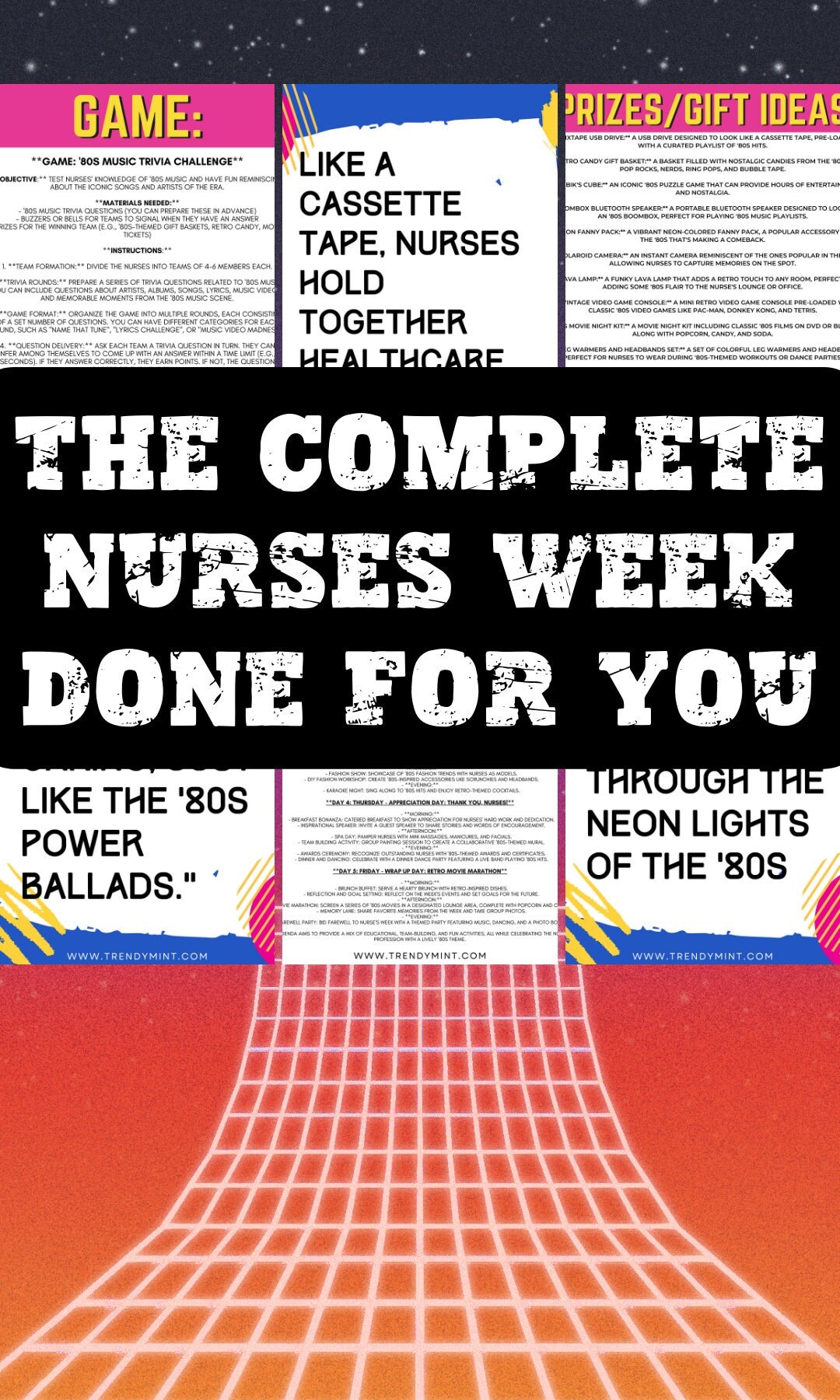 Nurses Appreciation Week Itinerary 2024, Nursing Staff Printable ...