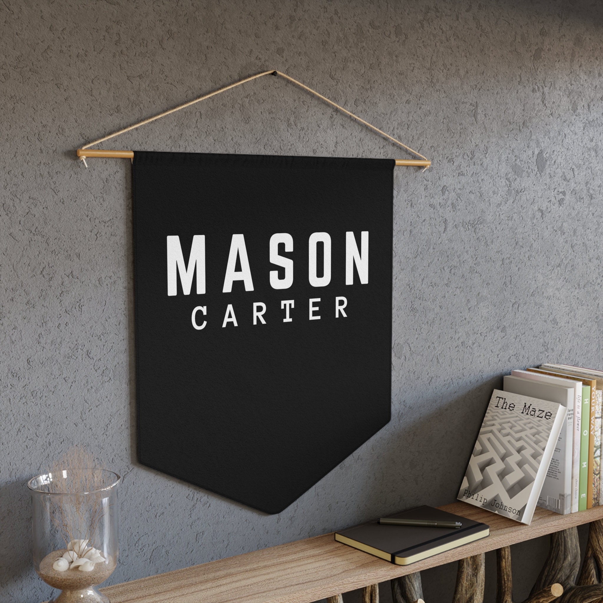 Personalized Name Wall Banner Custom Name Banner Custom Pennant Baby ...