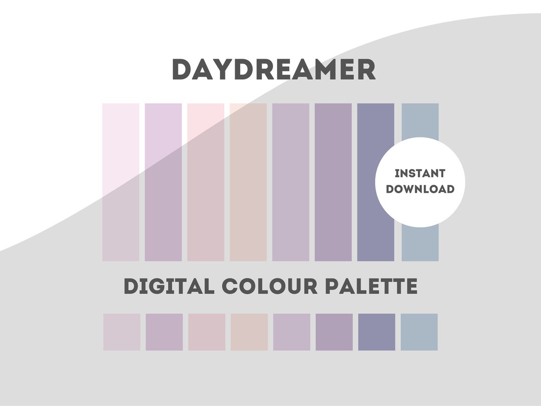Digital Planner Colour Palette, Procreate Swatch Card, Instant Download ...