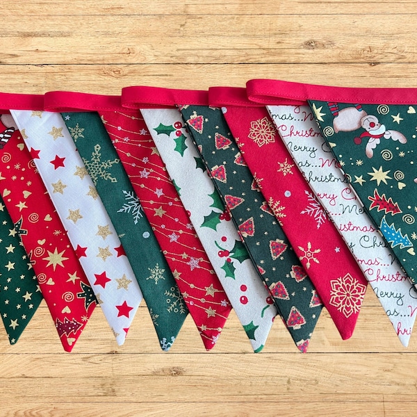 Christmas Bunting - Etsy