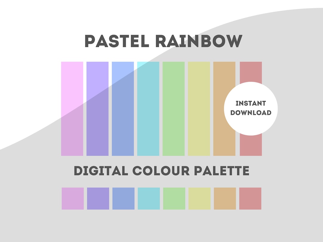 Digital Planner Colour Palette, Procreate Swatch Card, Instant Download ...