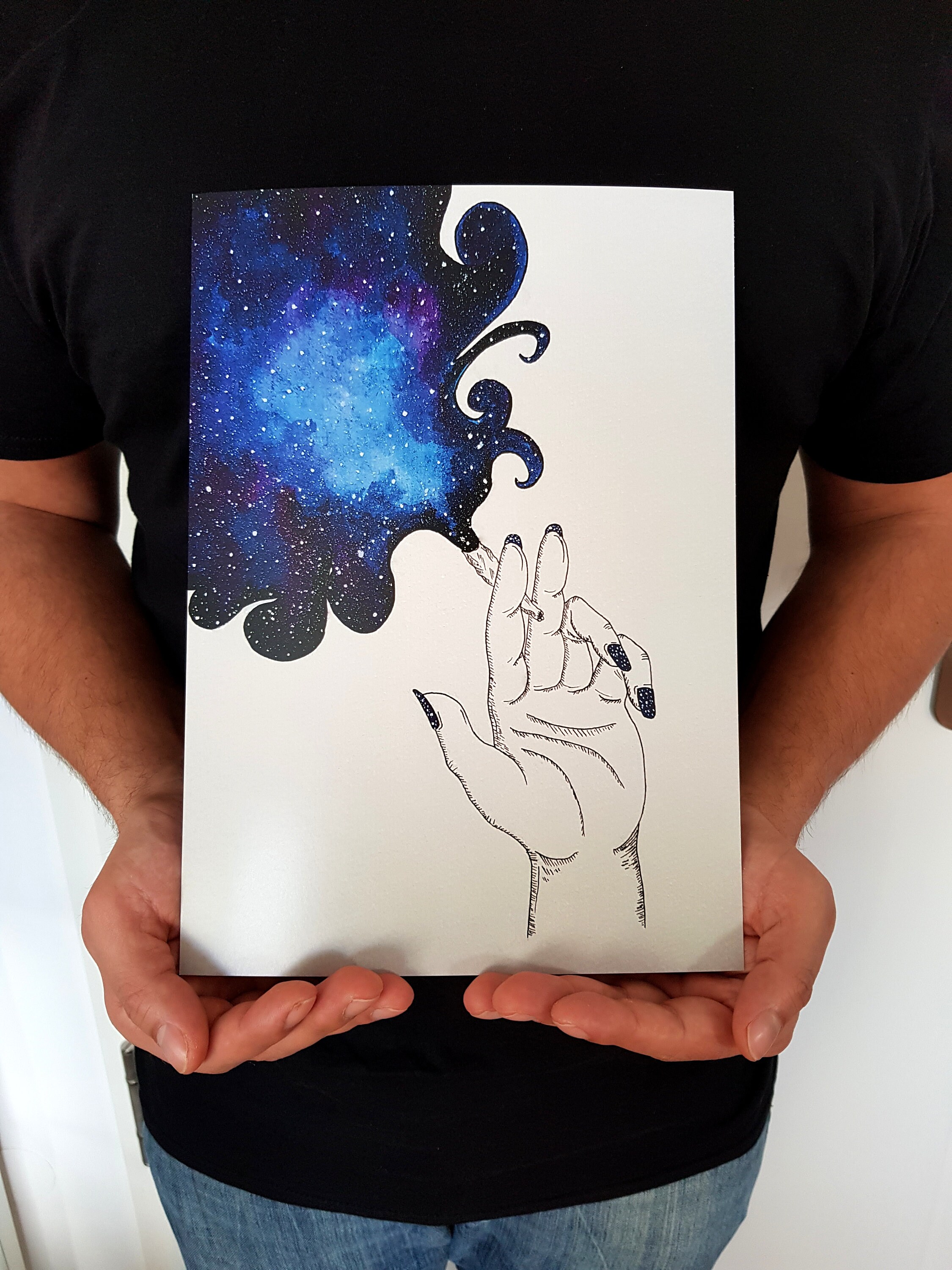 Galaxy Art Print Blunt Art Print Joint Art Print Smoke Art - Etsy