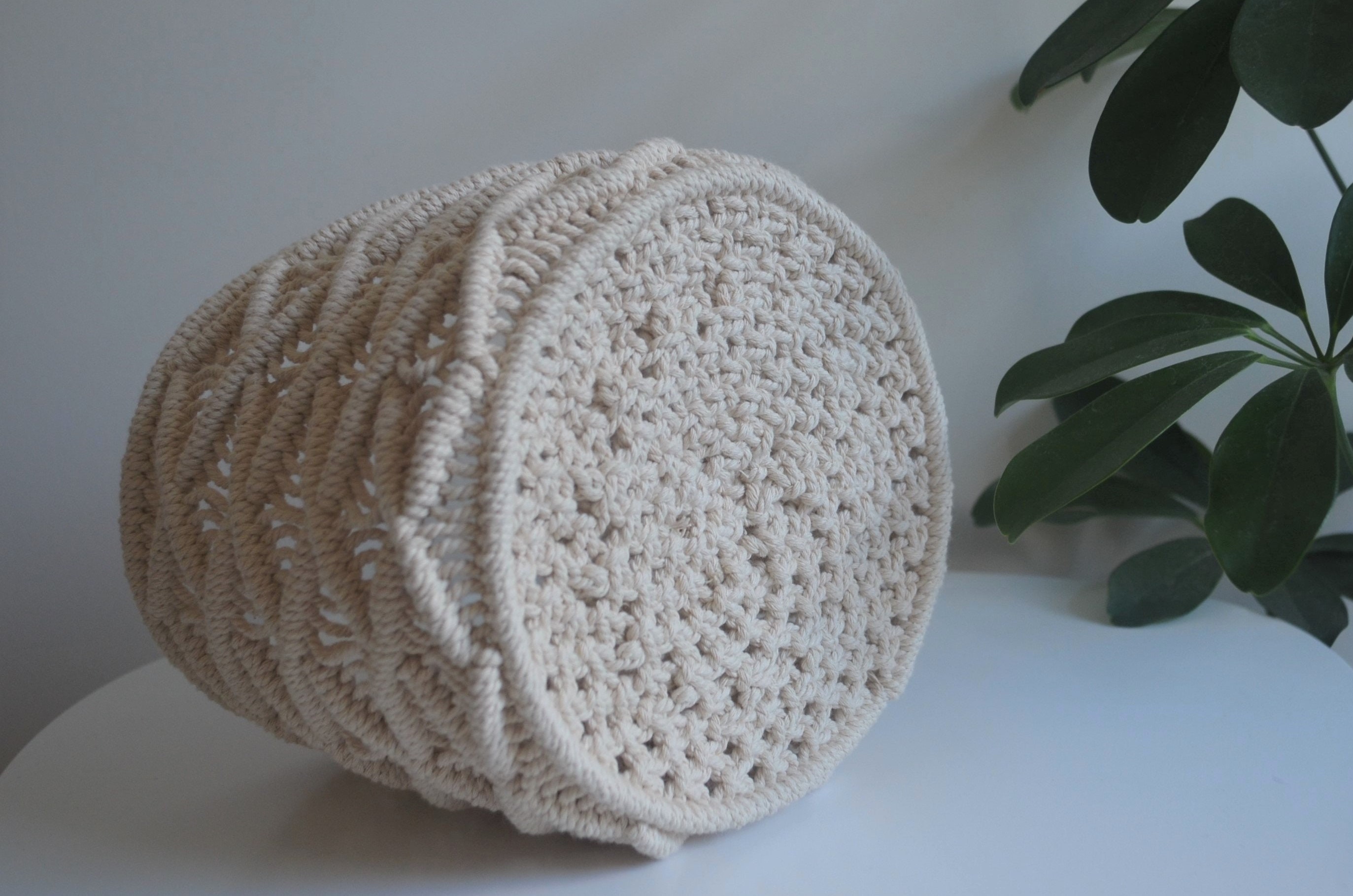 Macrame basket/ Plant basket/ Luxury basket/ Rope hessian | Etsy