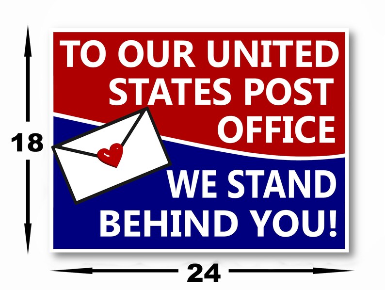 United States Post Office Signs We Stand Behind You We | Etsy
