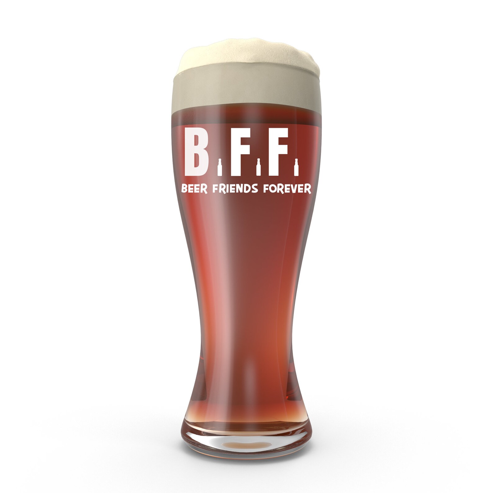 BFF Beer Friends Forever Permanently Engraved Glassware - Etsy