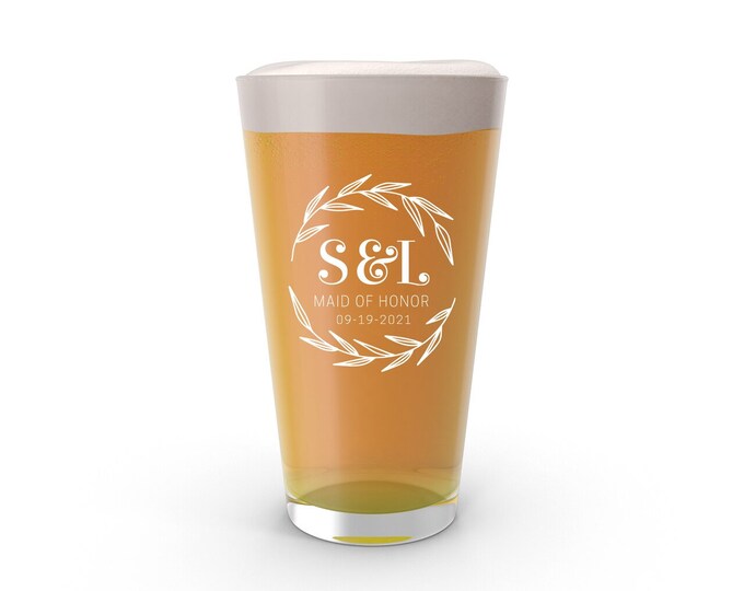 Quarantine Pint Beer Glass With Personalized Name for Social Distancing ...