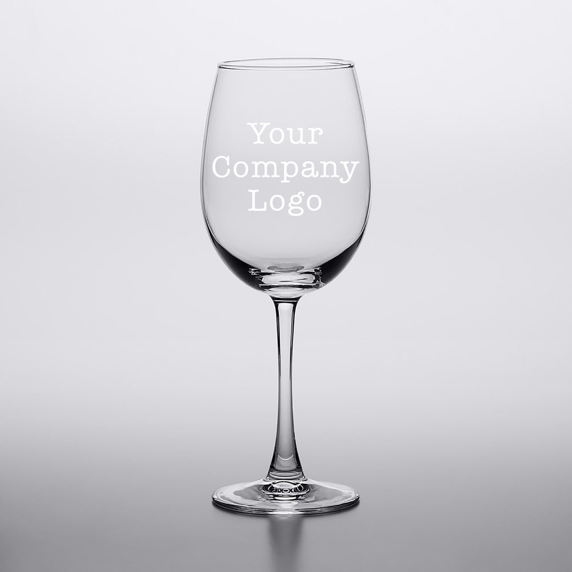 Personalized Wine Glass With Business Logo For Company Event Etsy