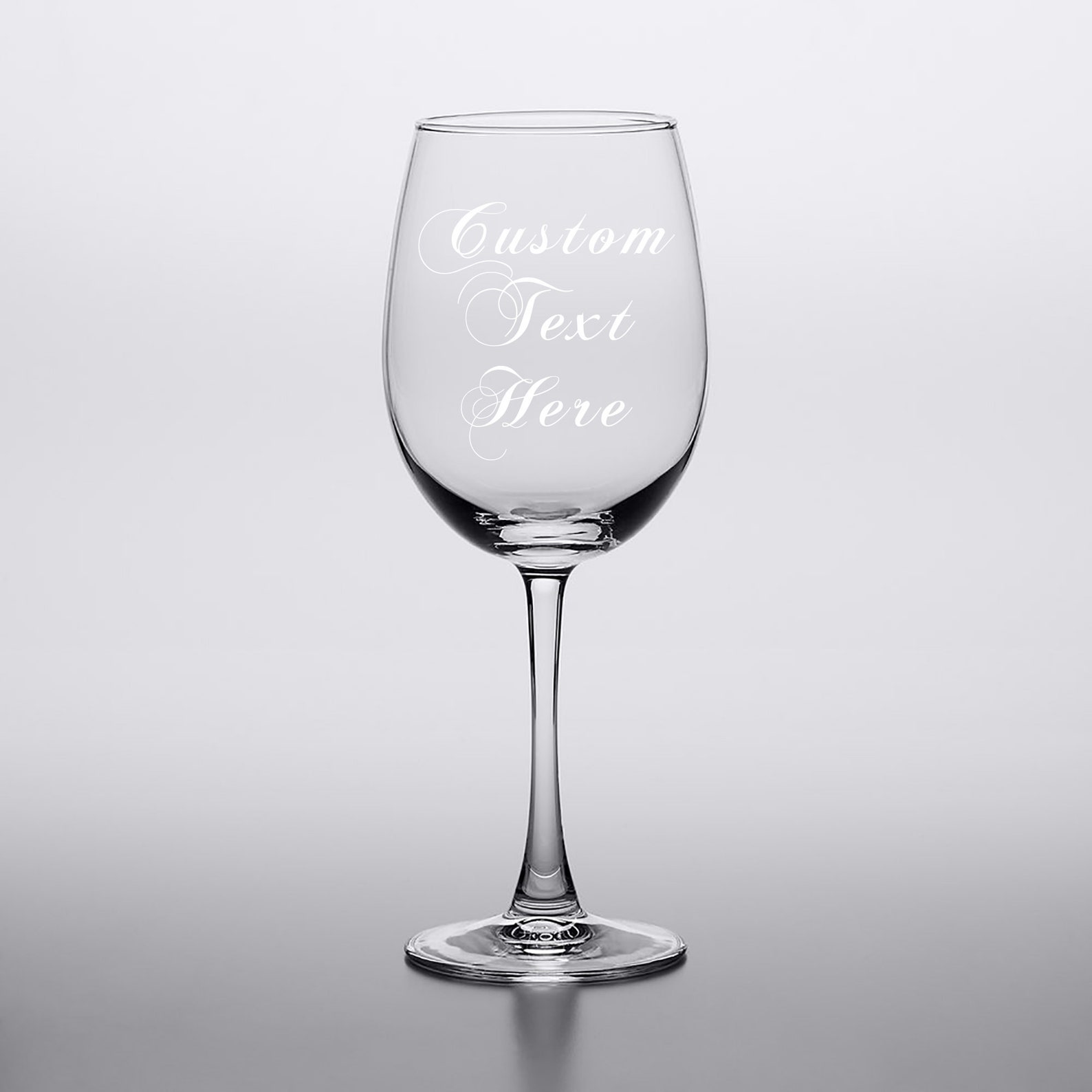 Engraved Wine Glass Gift With Custom Text Personalized for | Etsy