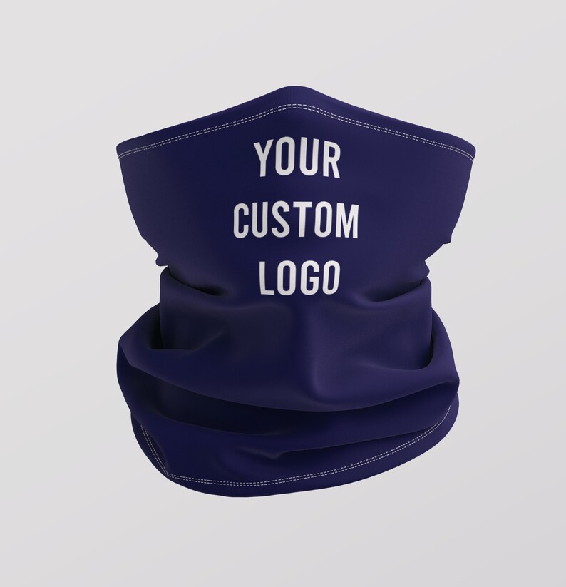 Custom Personalized Neck Gaiter Buff Face Mask For Etsy