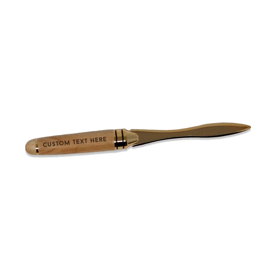 Engraved Maple Wood Letter Opener Personalized With Your Custom Text ...