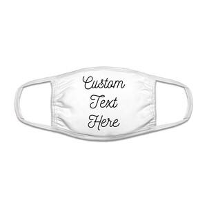Customized Face Mask for Social-distancing With Custom Text ...
