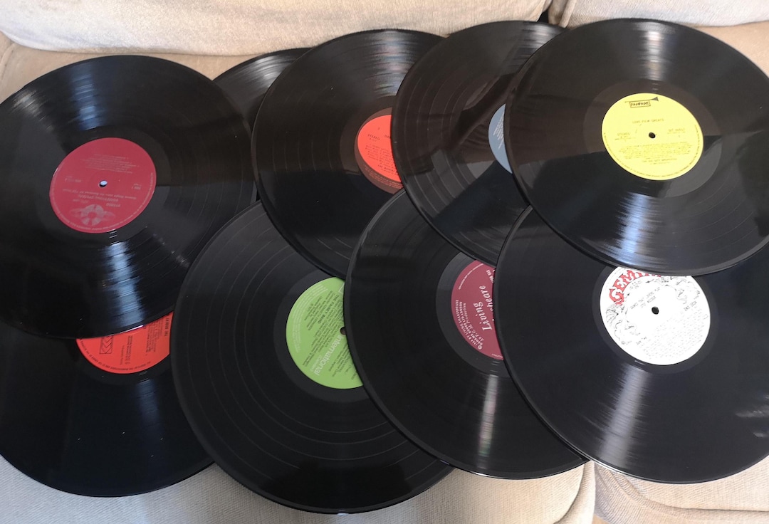 Vintage 12" Vinyl Records for Crafting - Random Lot of 10 - Etsy