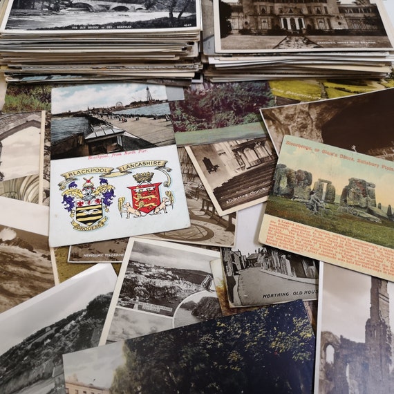 Postcards Job Lot Vintage Old UK England Scotland & Wales - Etsy UK