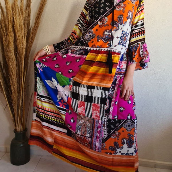 Patchwork Dress - Etsy