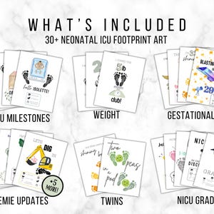 NICU Nurse Footprint Crafts, NICU Babys Milestones Footprints Art Craft ...