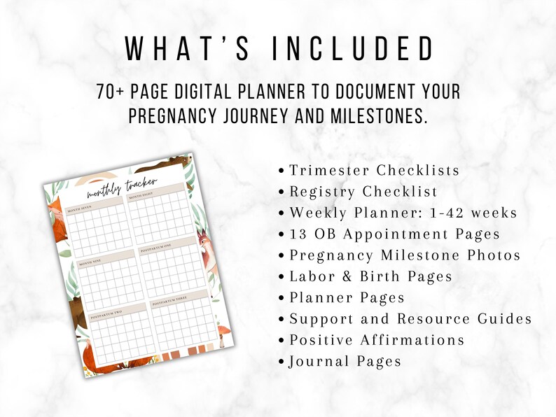 Pregnancy Planner, Pregnancy Printable, Pregnancy Journal, Baby Planner ...