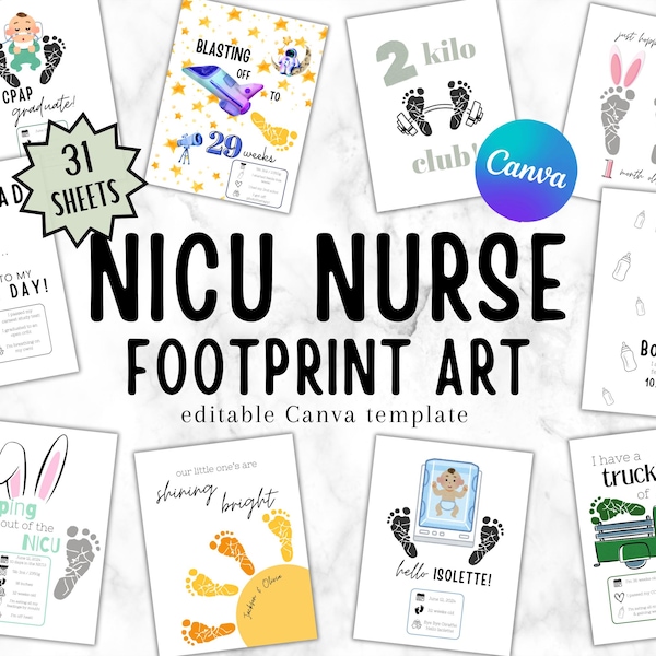 Nicu Footprint Crafts - Etsy