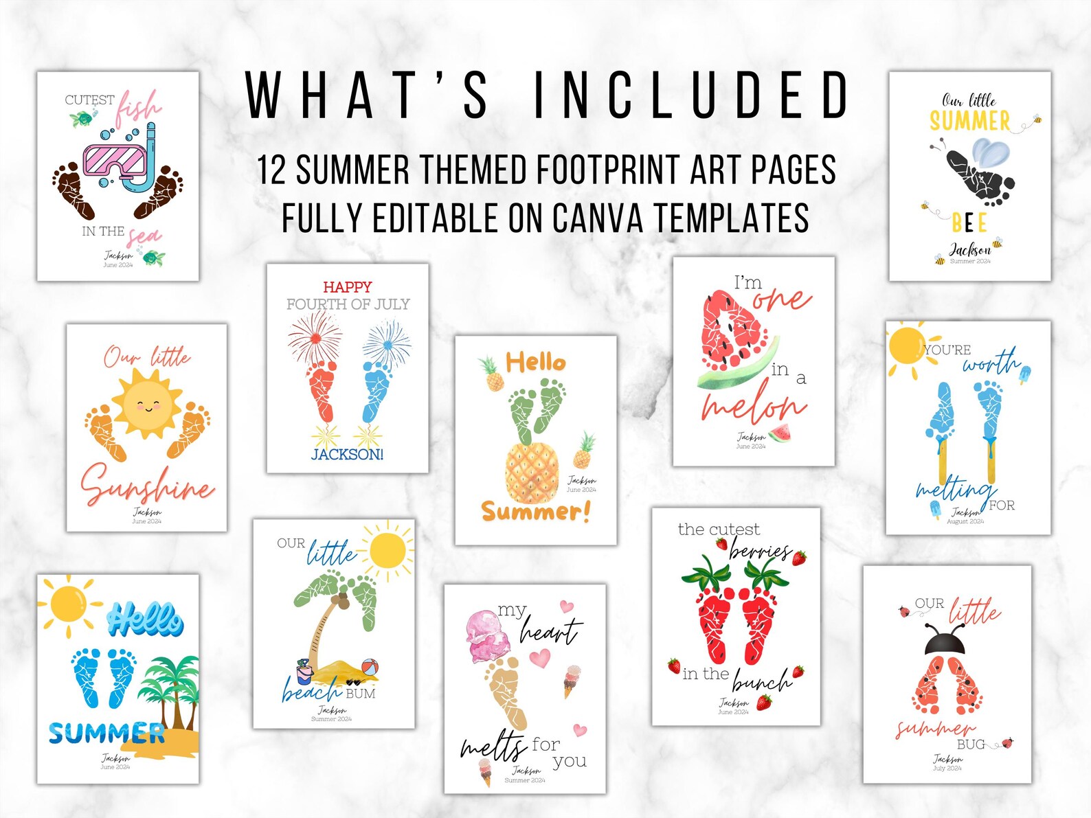 Summer Footprint Crafts, Babys Footprint Art, Daycare Crafts, Sahm ...