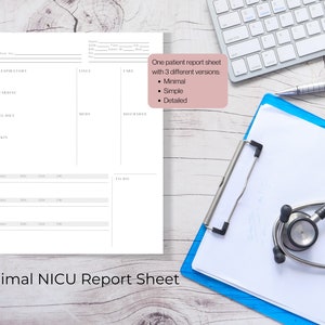 NICU Report Sheet Nursing Detailed, Neonatal, Nursing Brain, Baby Nurse ...