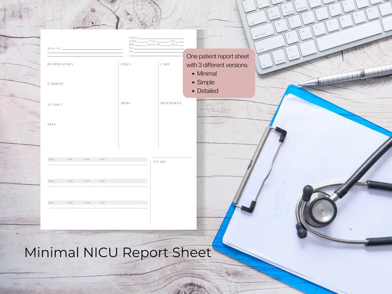 NICU Report Sheet Nursing Detailed, Neonatal, Nursing Brain, Baby Nurse ...