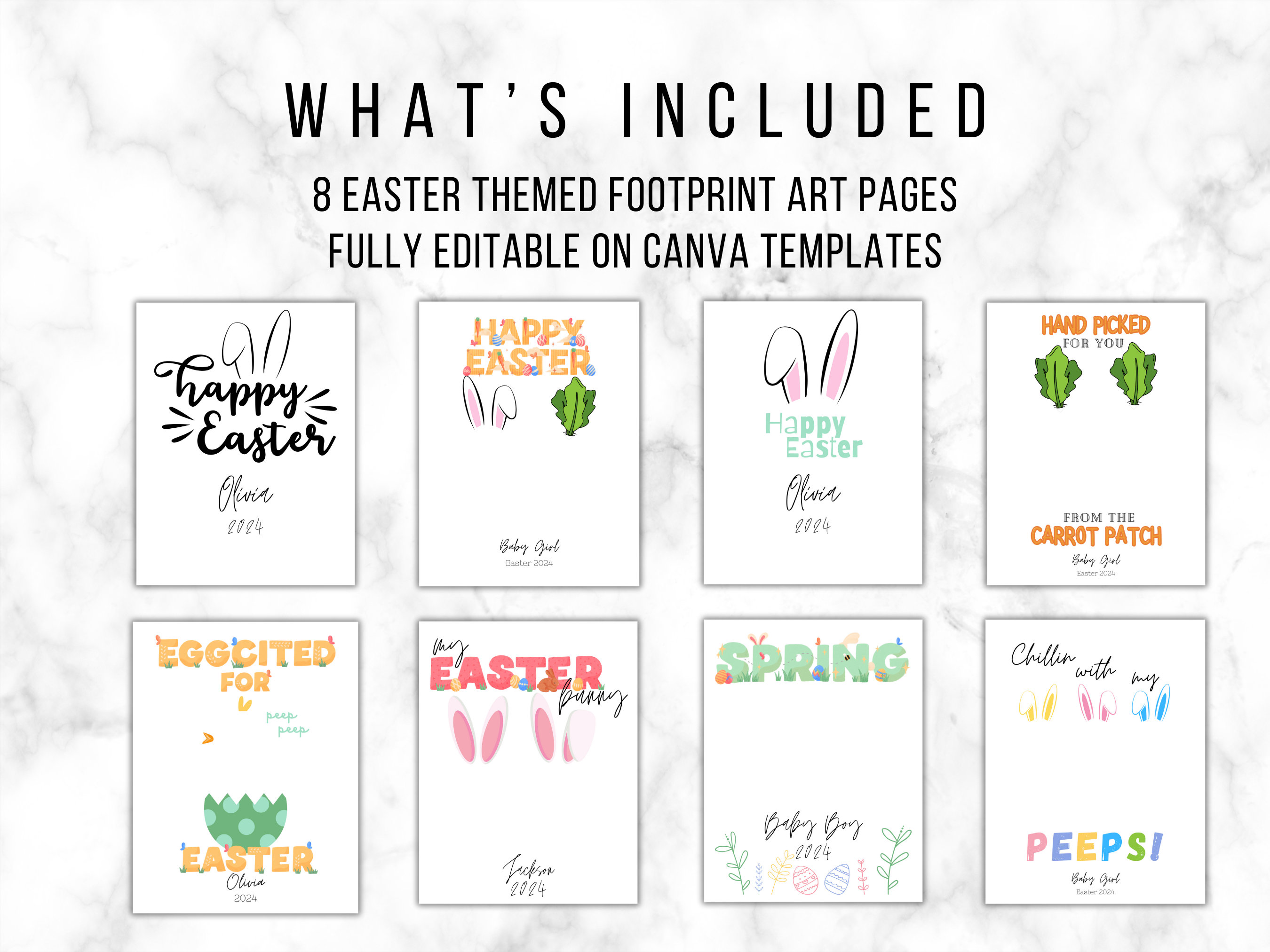 NICU Easter Footprints Art Craft, Nicu Footprints Gift, Child Art ...