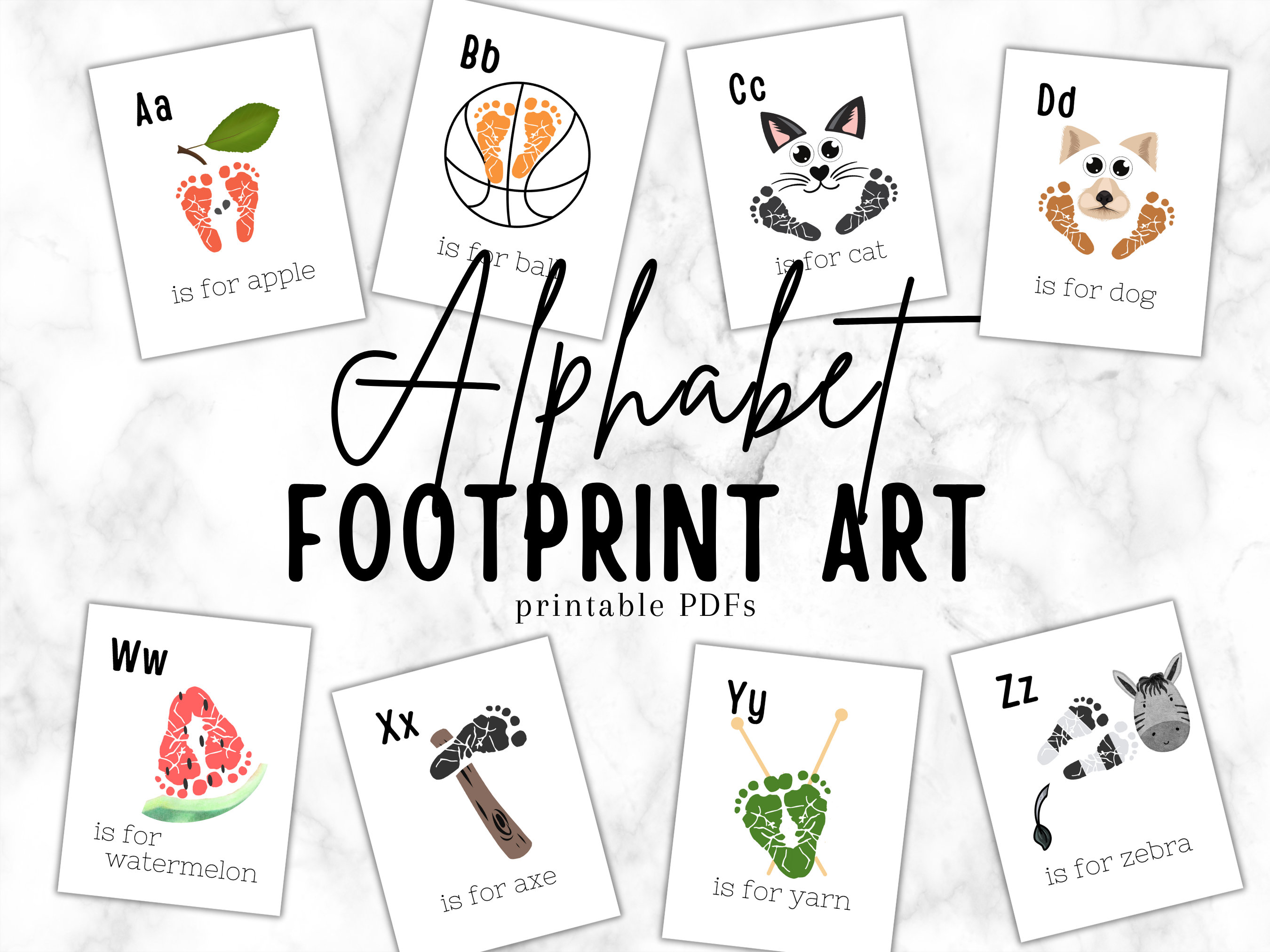 Alphabet Footprint Art Craft, Alphabet Letter Sounds, Baby Footprints ...