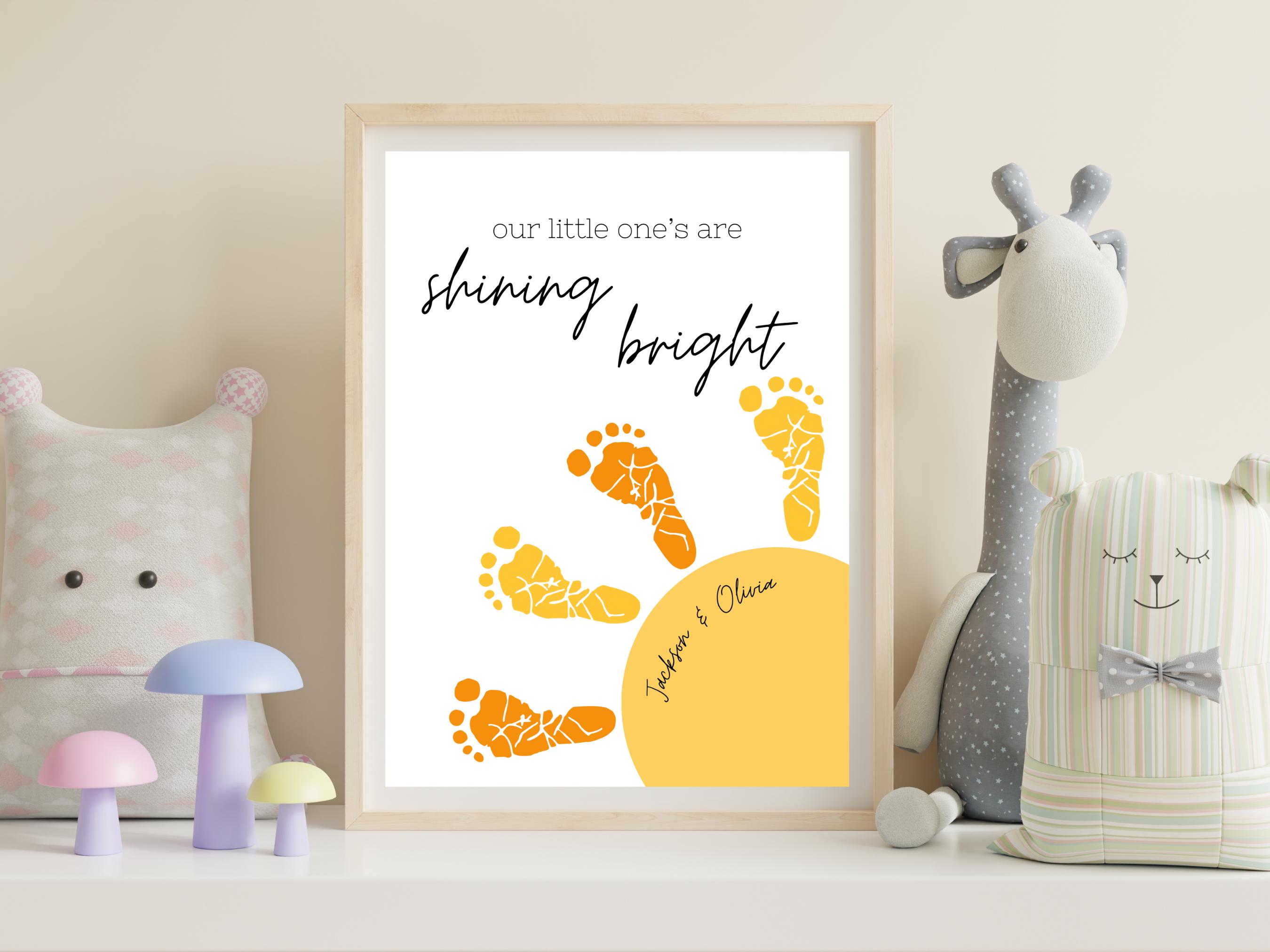 NICU Footprint Crafts Bundle, Neonatal Nurse Nicu Milestones, Child ...