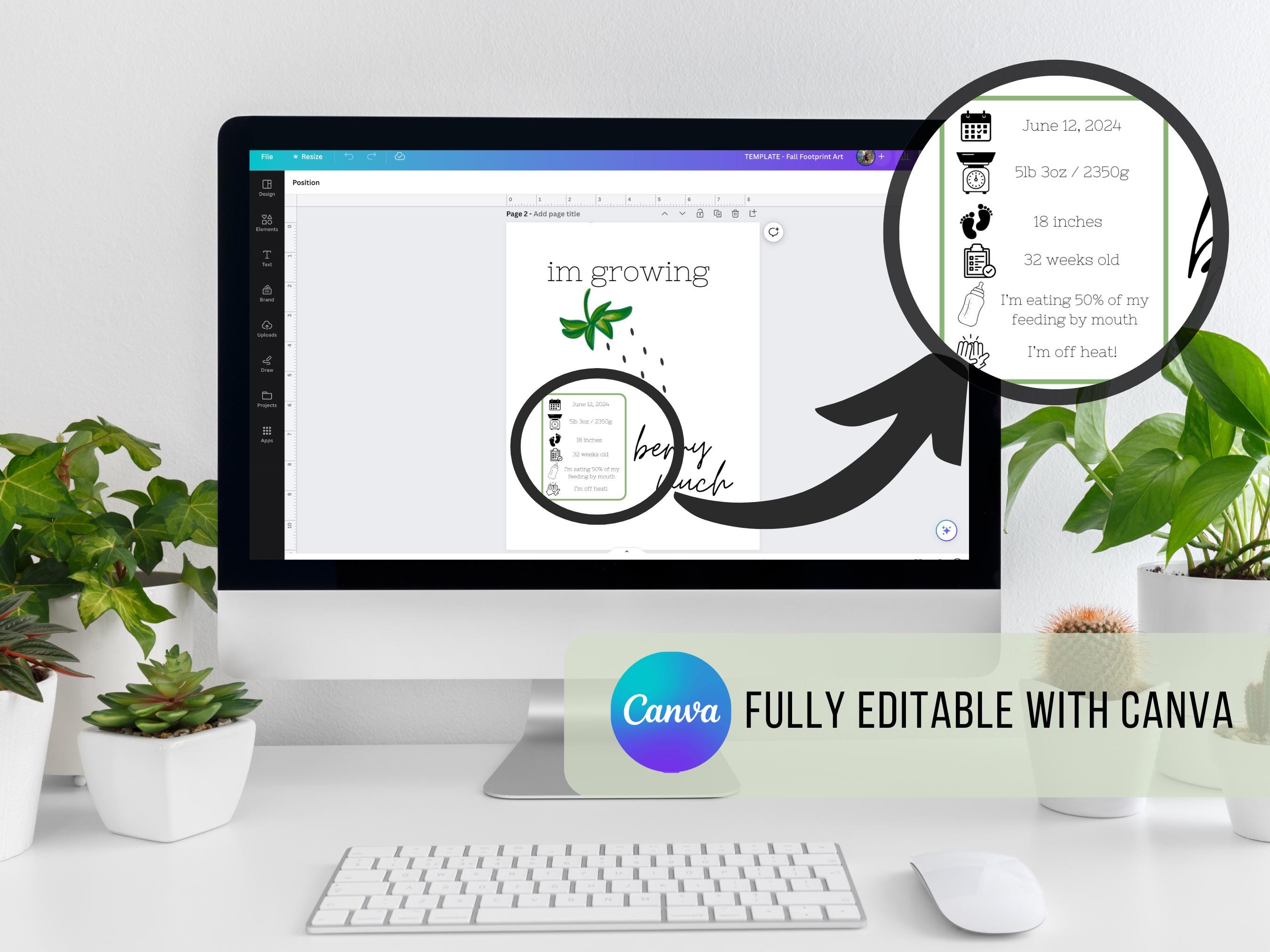 NICU Nurse Footprint Crafts, NICU Babys Milestones Footprints Art Craft ...