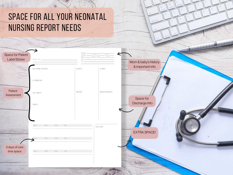 NICU Report Sheet Minimal Nursing Brain, Neonatal, Nurse Brain, Baby ...