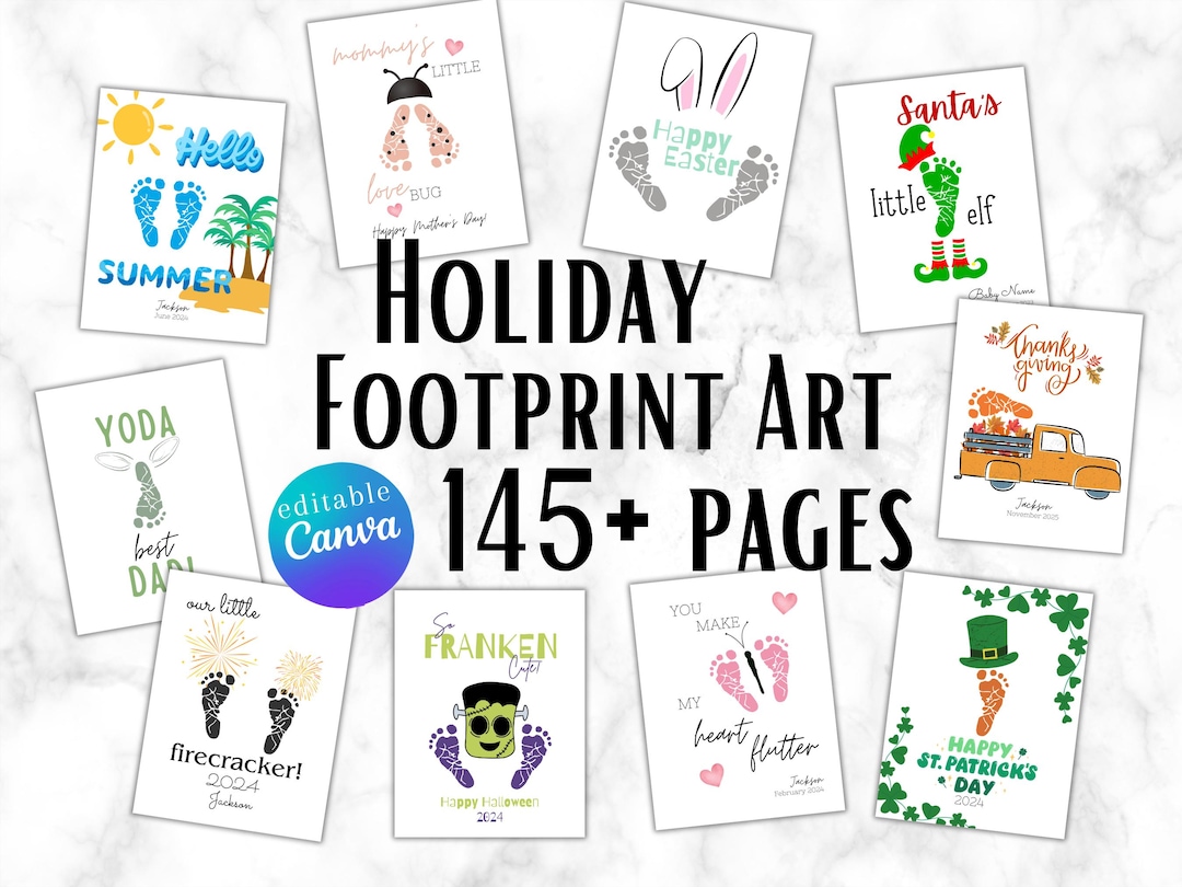 Holiday Footprint Art, Neonatal Nurse Nicu Footprint Art, Babys First ...