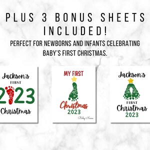 Baby Christmas Footprints Art Craft, Baby Footprints Gift, Child Art ...