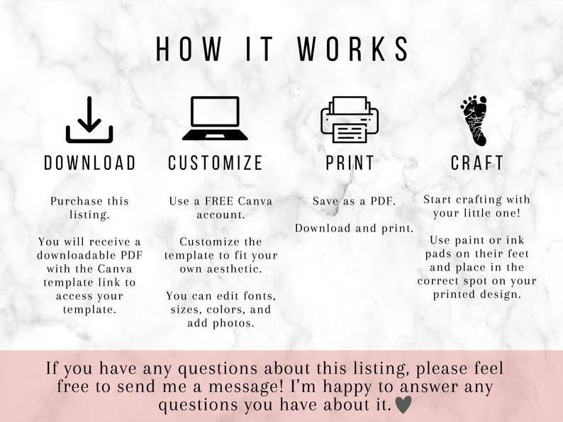 Santas Little Elf Footprint Art: Baby Christmas Craft (canva Template ...