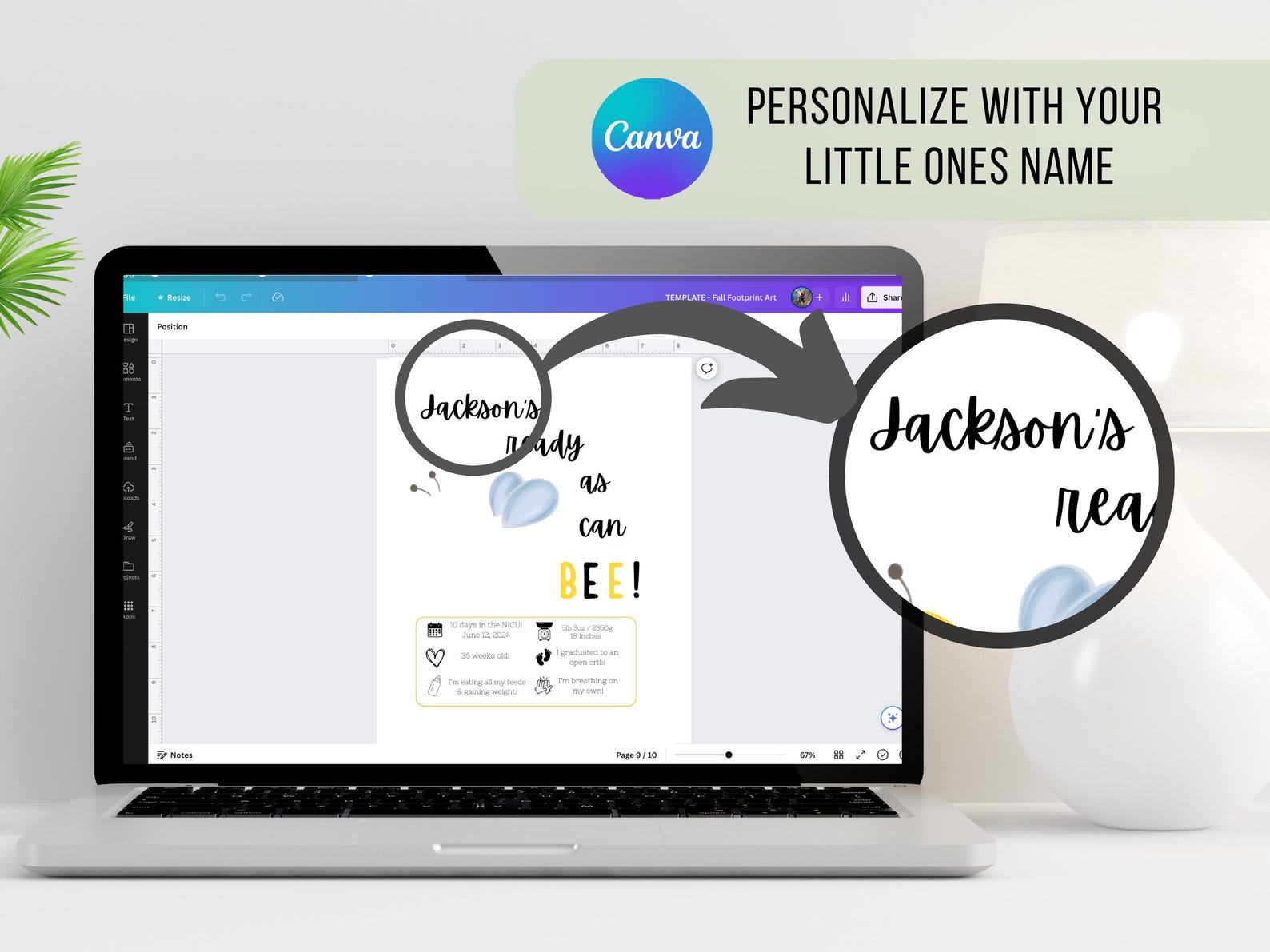 NICU Nurse Footprint Crafts, NICU Babys Milestones Footprints Art Craft ...