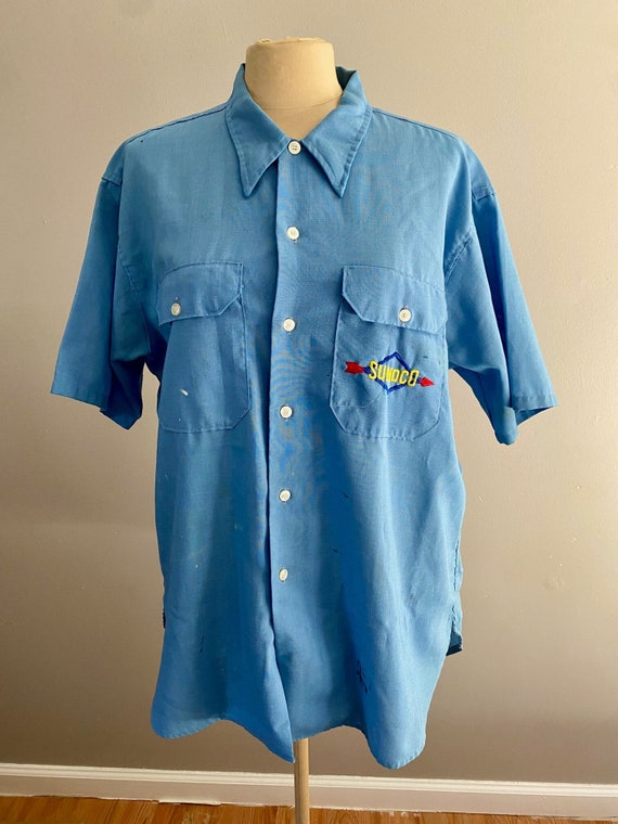 Vintage Sunoco Gas Attendant Uniform Jacket Usa - Gem