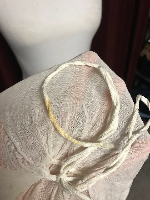 Antique 1900's White Blouse Embroidered Muslin - Gem