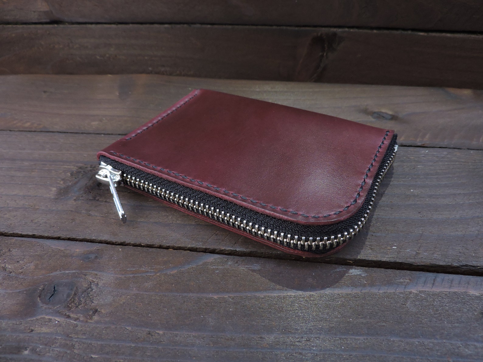 Wallet Zip Zipper Wallet Small Zip Wallet Card Wallet Half - Etsy