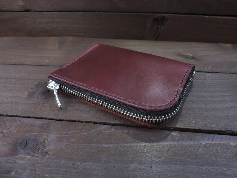 Wallet Zip Zipper Wallet Small Zip Wallet Card Wallet Half - Etsy