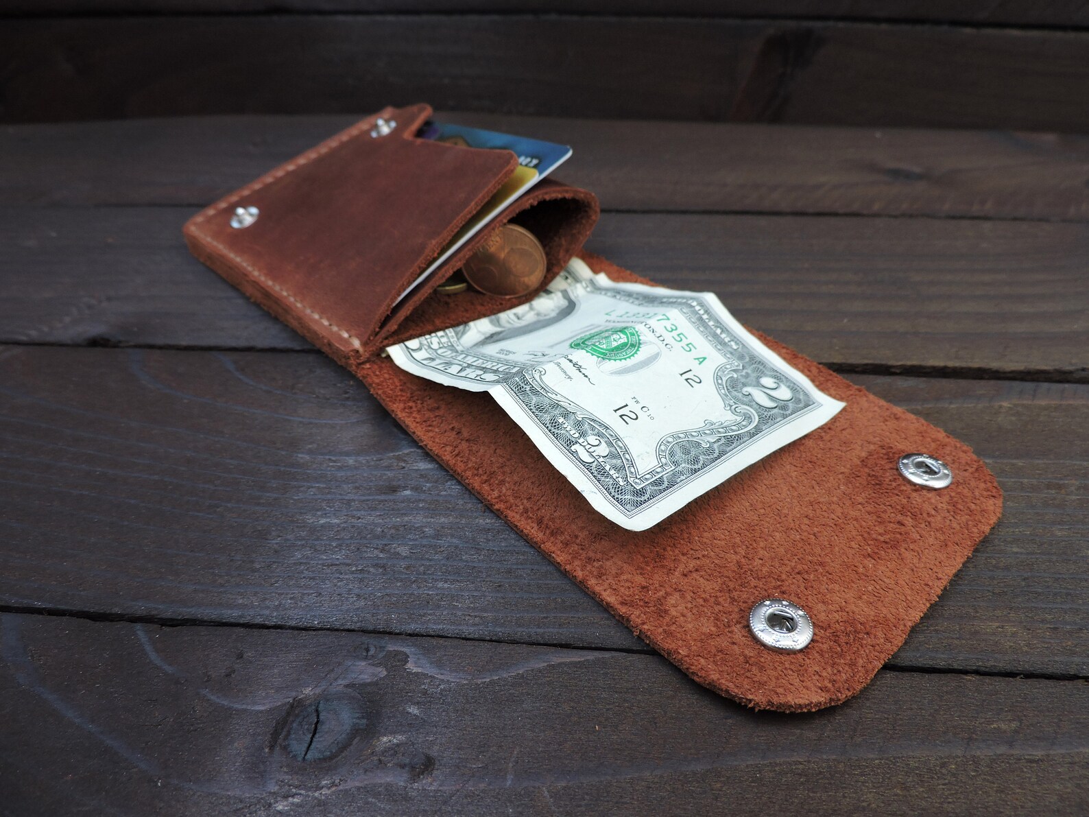 Leather Coin Wallet Small Wallet Mens Wallet Personalized - Etsy