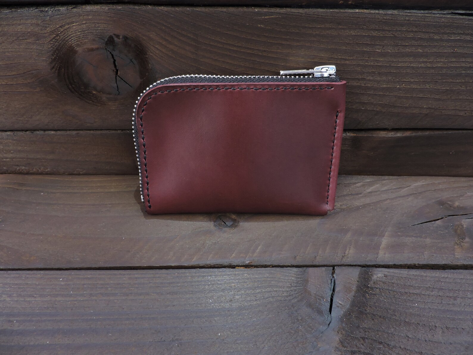Wallet Zip Zipper Wallet Small Zip Wallet Card Wallet Half - Etsy