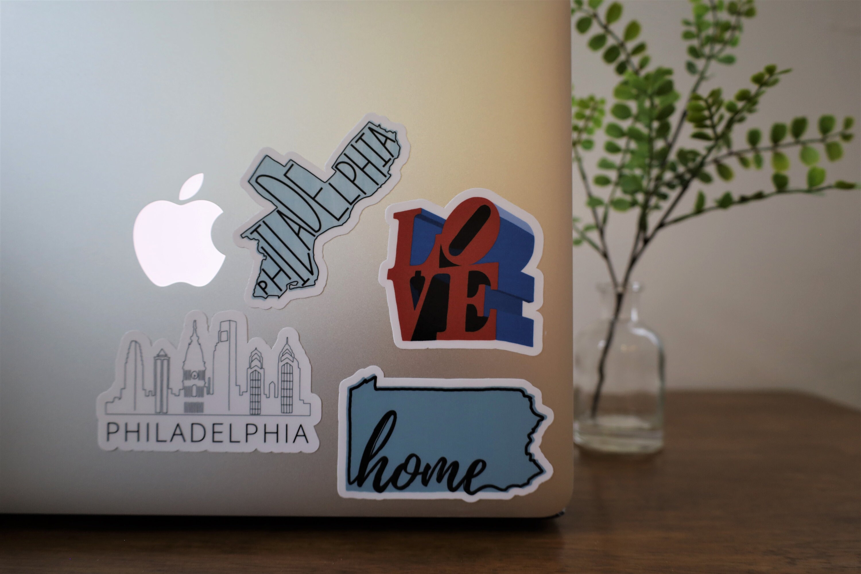 Philly Sticker Pack, 4 Stickers, Laptop and Water Bottle Stickers - Etsy