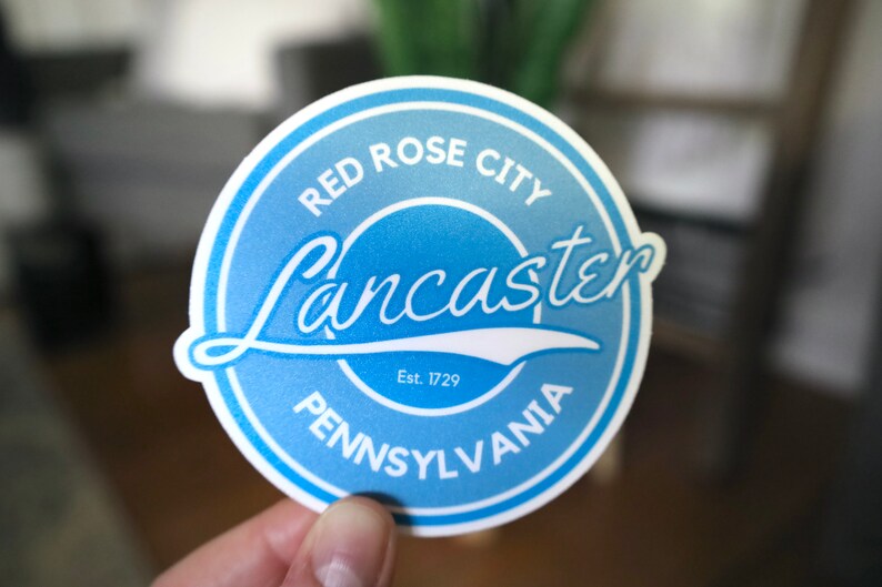 Lancaster PA Sticker Pack, Laptop and Water Bottle Sticker - Etsy
