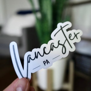 Lancaster PA Sticker Pack, Laptop and Water Bottle Sticker - Etsy