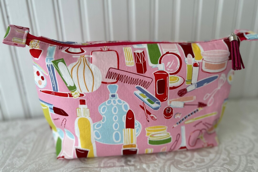 Handmade One-of-a Kind Makeup Bag 11 X 7 X 2.5 In Vintage - Etsy