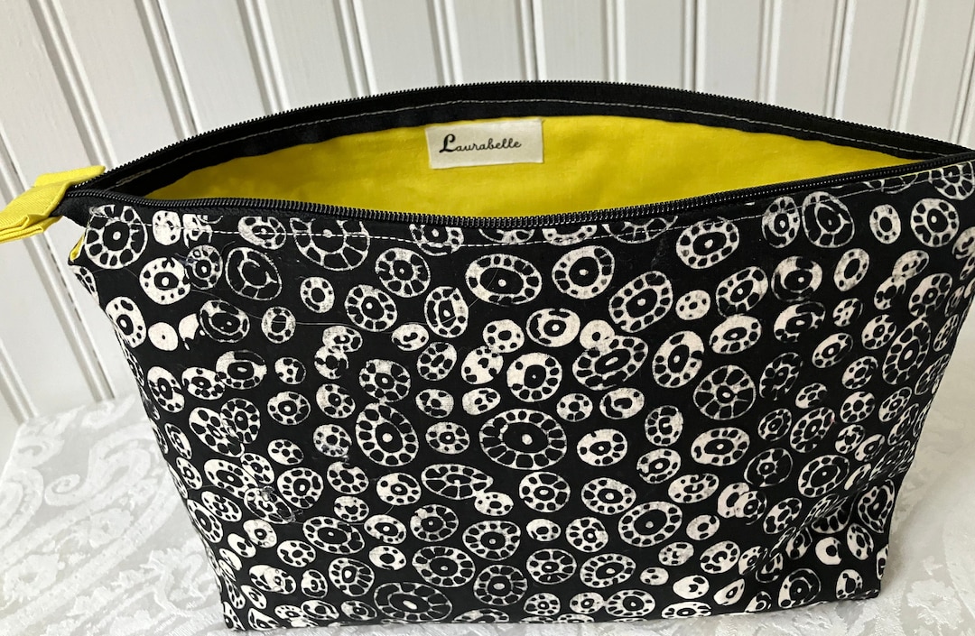 Goth Makeup Bag, Cotton Batik, Fun and Funky - Etsy